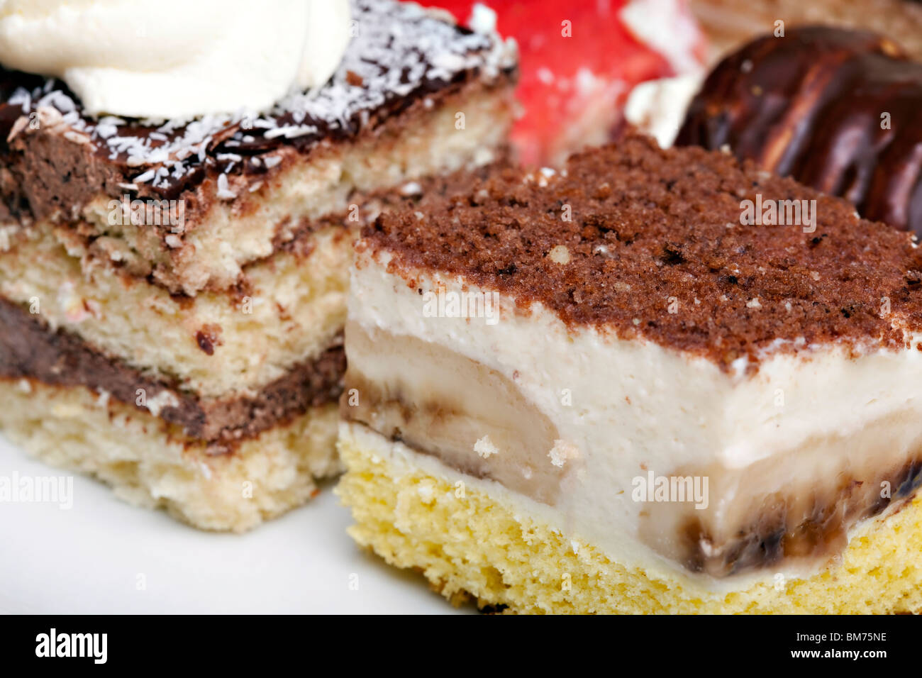 Various cakes, sweet and delicious Stock Photo - Alamy