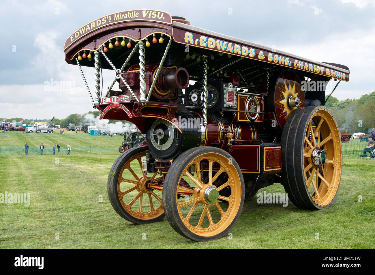Burrell Showman's road locomotive designed for traveling fairgrounds to ...