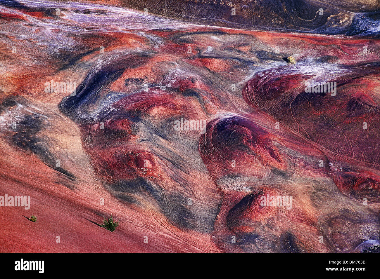 coloured volcanic earths Stock Photo - Alamy