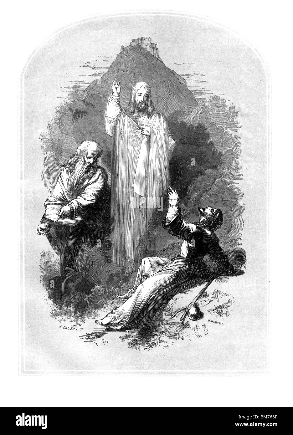 Black and White Illustration from John Bunyan's The Pilgrim's Progress ...