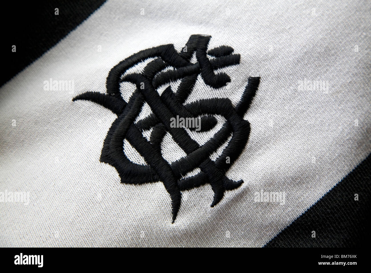 The badge of the Barbarians Rugby Football Club on one of the famous ...