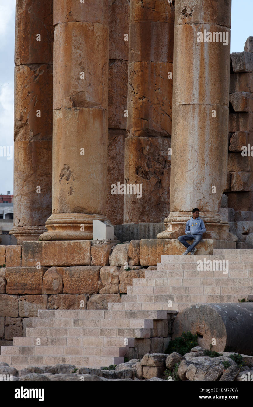 Entrance to the Temple of Artemis in Jerash, Jordan Stock Photo - Alamy