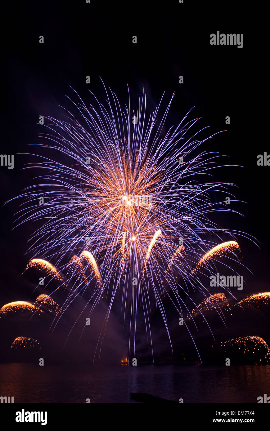 Firework Display, Ignis Brunensis, Czech Republic Stock Photo - Alamy