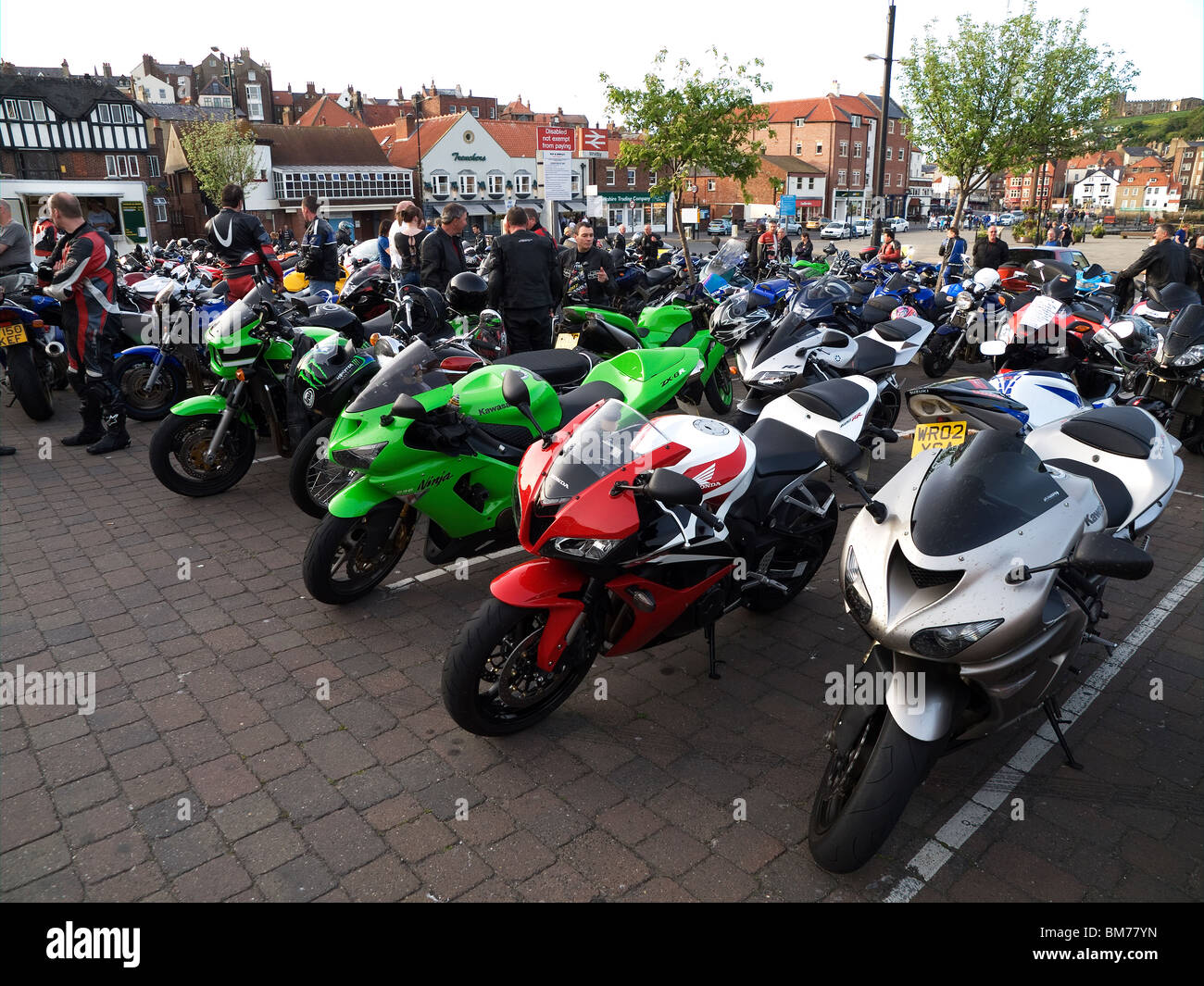 Bikers, a large friendly gathering of motorcycle enthusiasts at Whitby ...