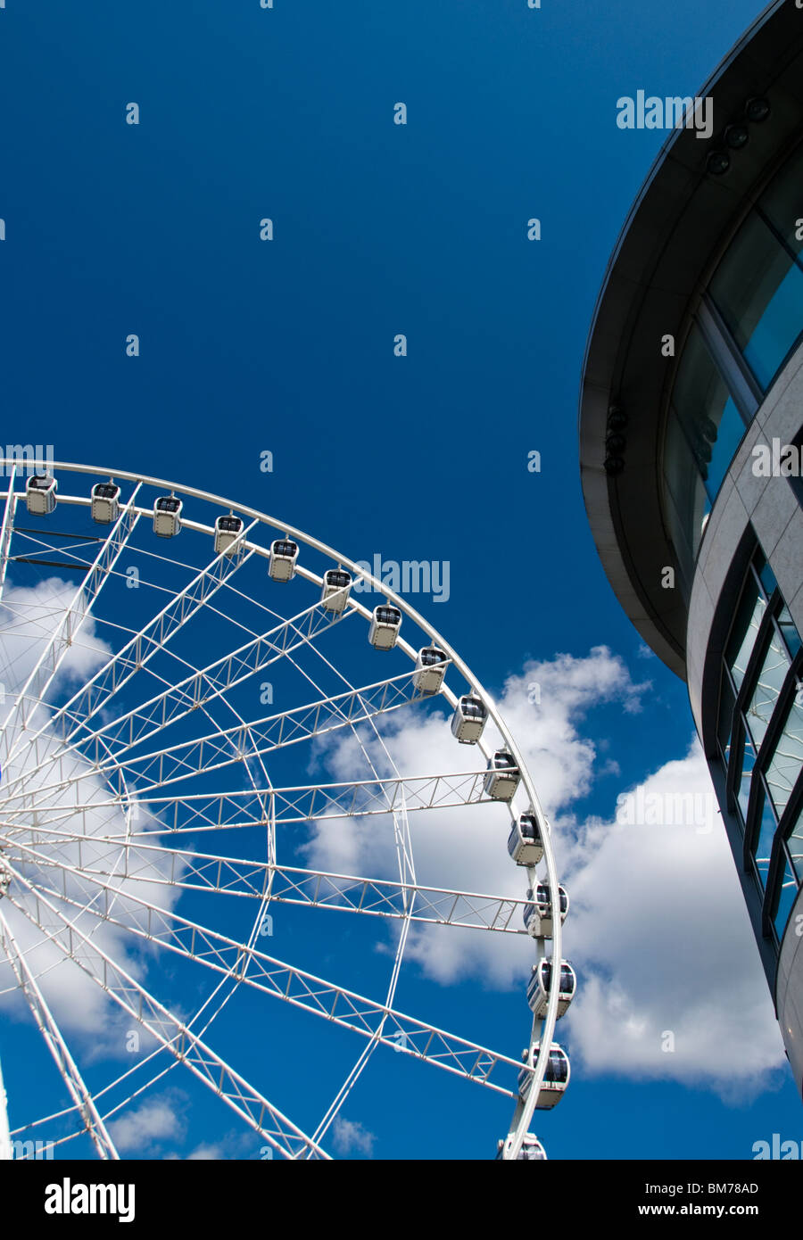 The Manchester Wheel, which was in Exchange Square, Manchester city ...
