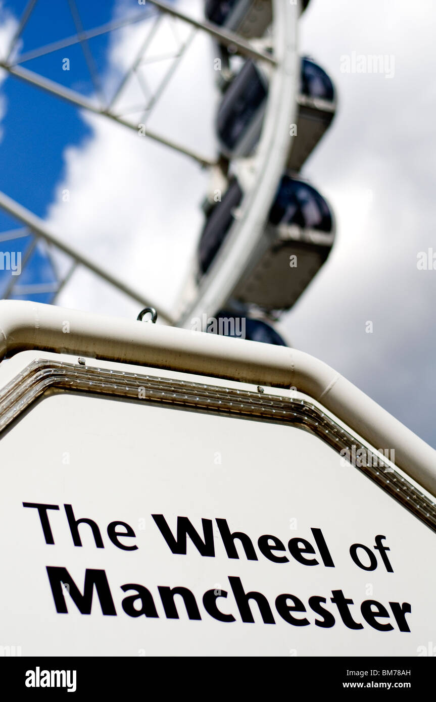 Detail of the Manchester Wheel, which was in Exchange Square ...