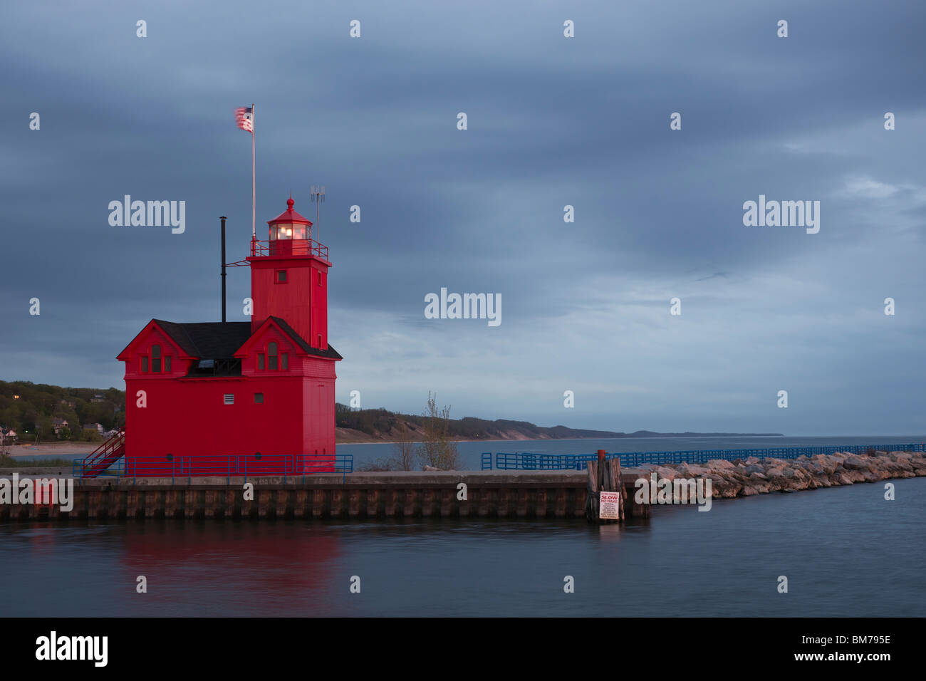 Big Red Lighthouse Holland State High Resolution Stock Photography and ...