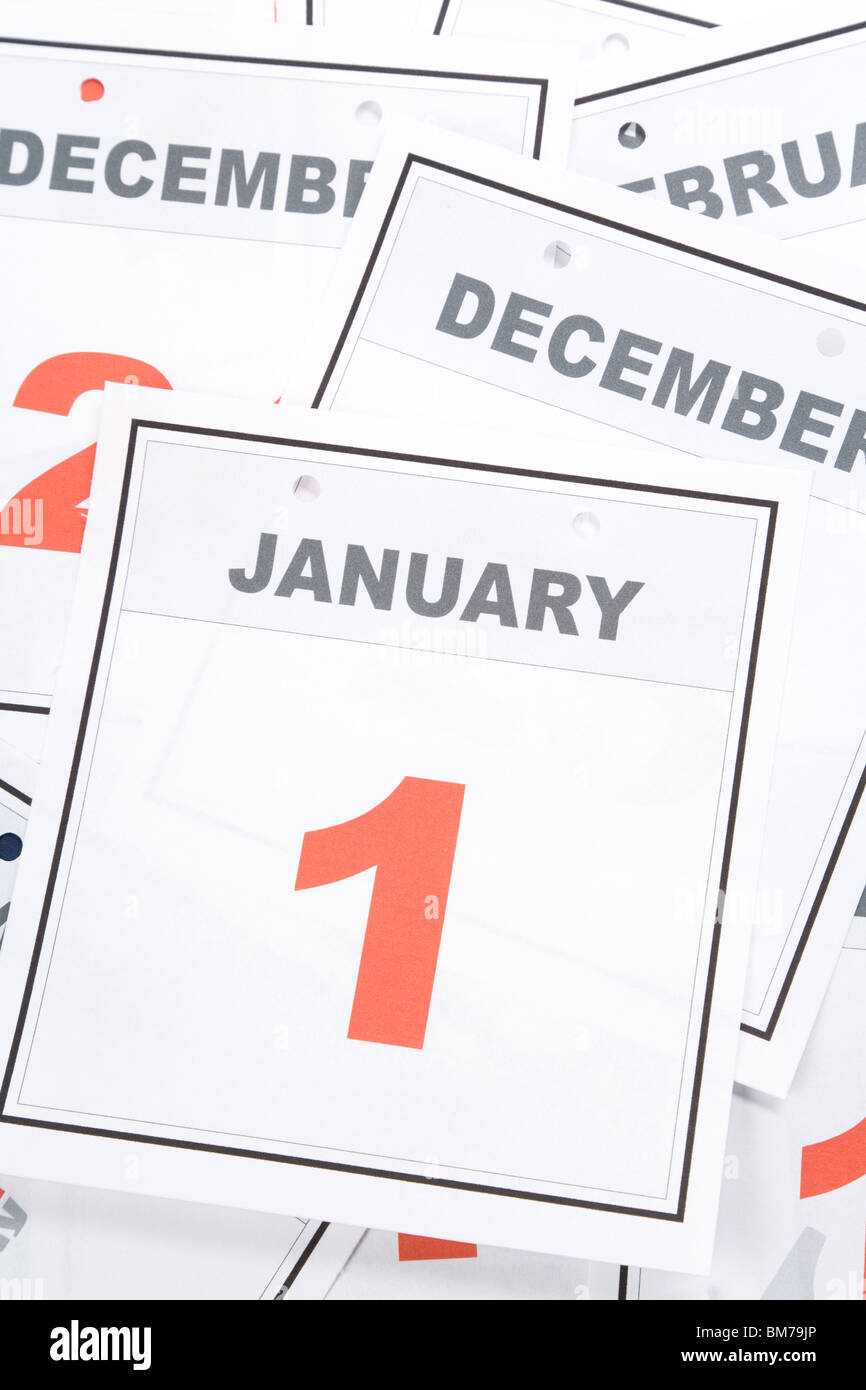 New Year, calendar date January 1 for background Stock Photo - Alamy