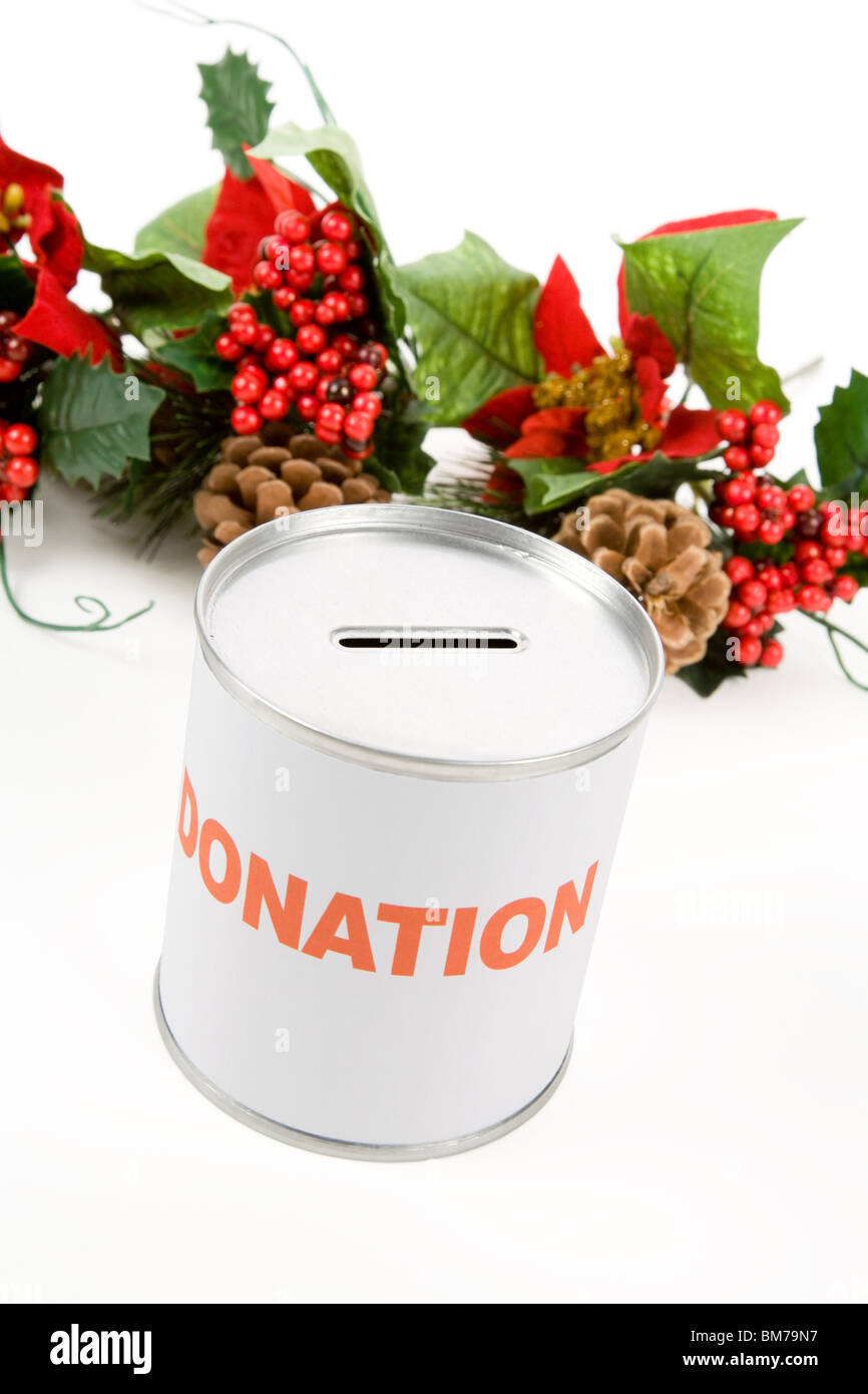 Christmas charity donation hi-res stock photography and images - Alamy