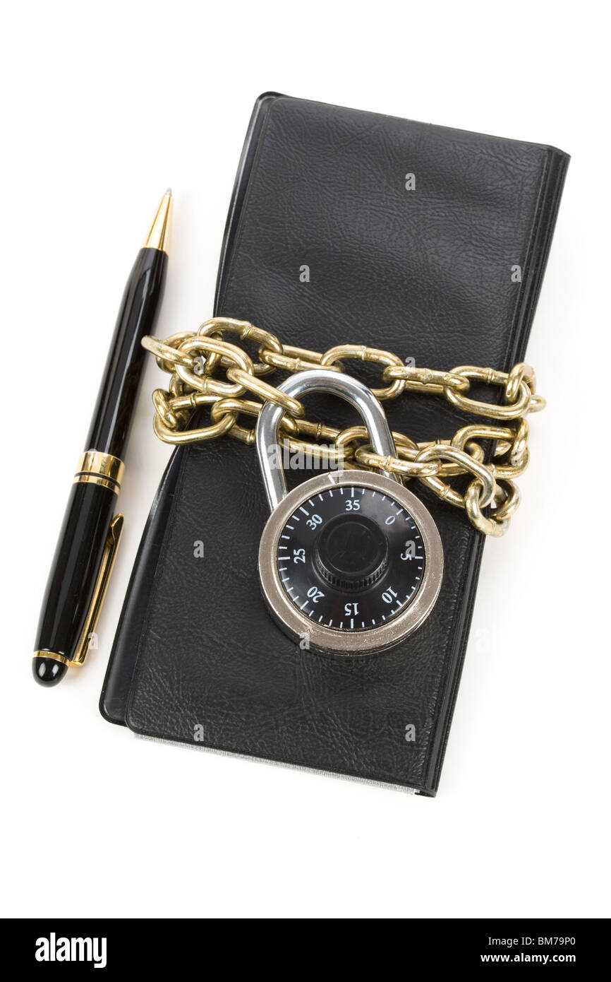 Checkbook and Chain, concept of Recession or Safety Stock Photo - Alamy