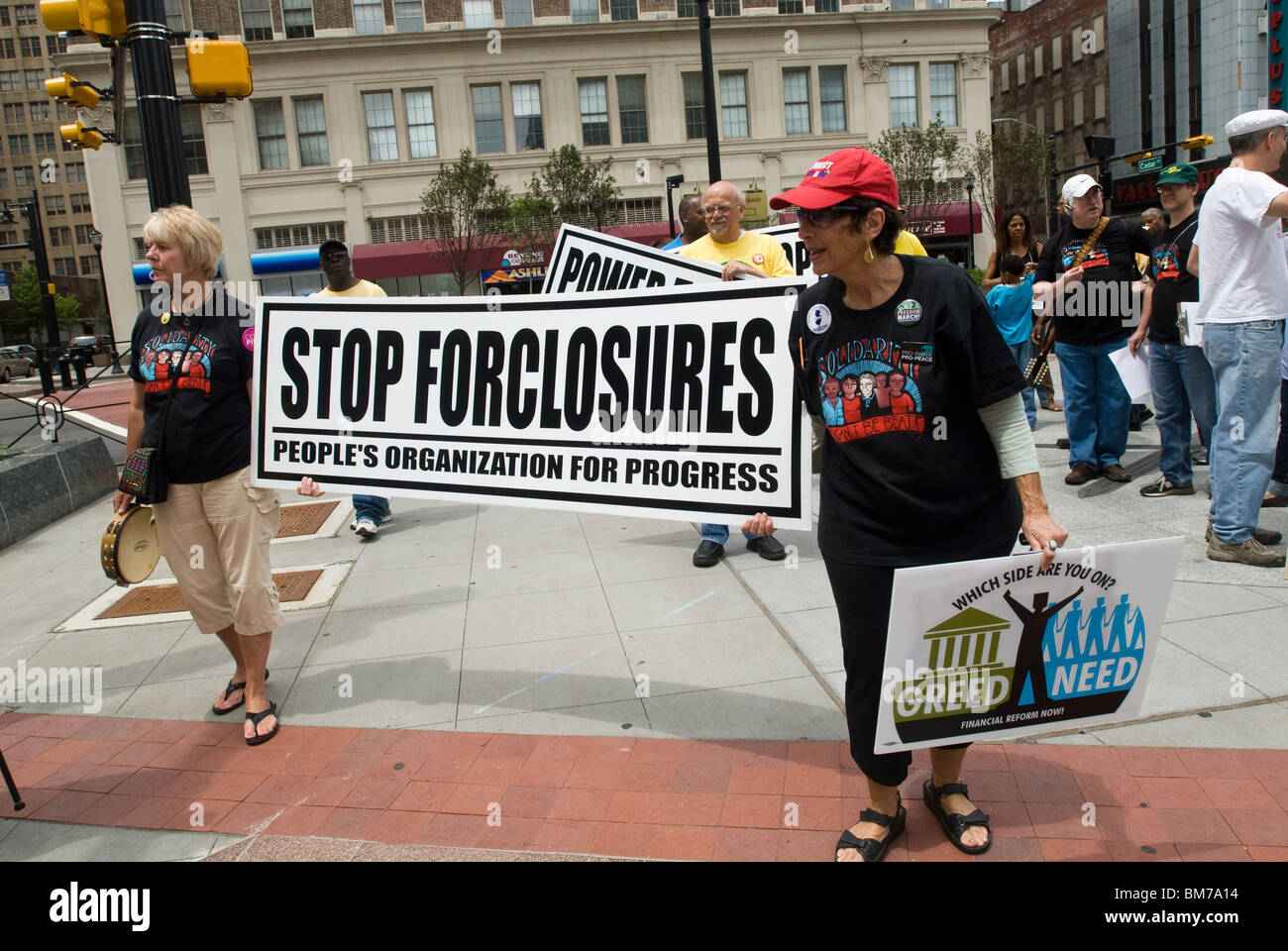 Members of New Jersey community groups rally and march in Newark, New ...