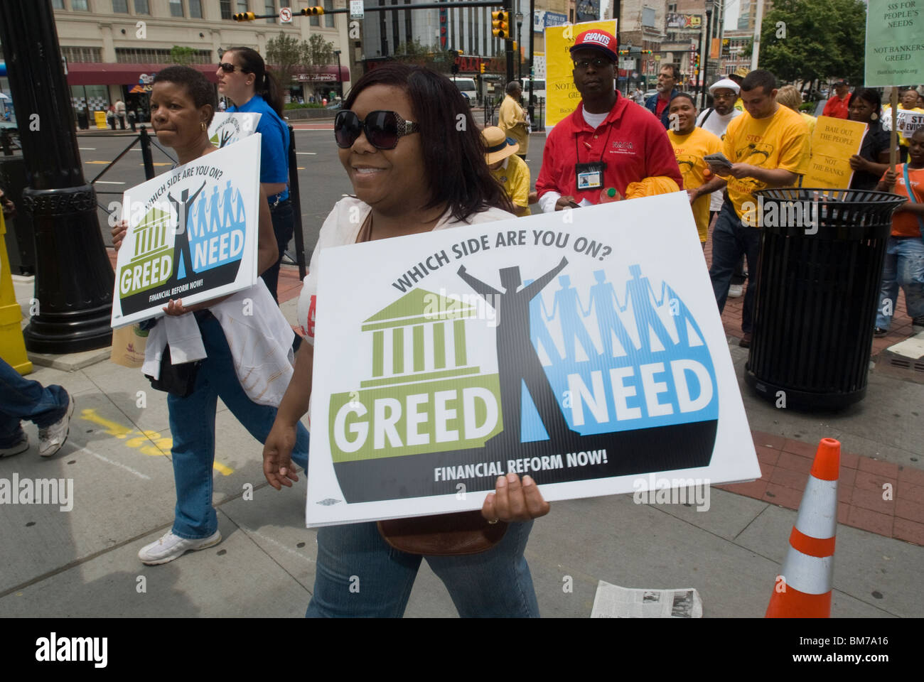 Members of New Jersey community groups rally and march in Newark, New ...