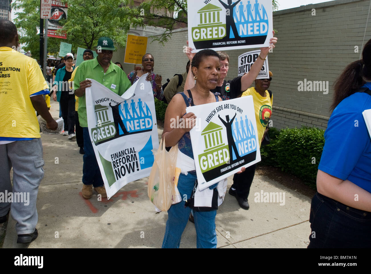 Members of New Jersey community groups rally and march in Newark, New ...