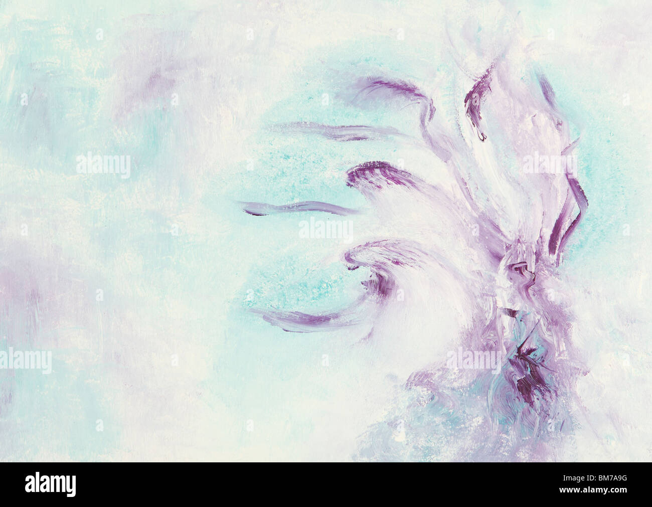 Oil painting abstract flower in hi-res stock photography and images - Alamy