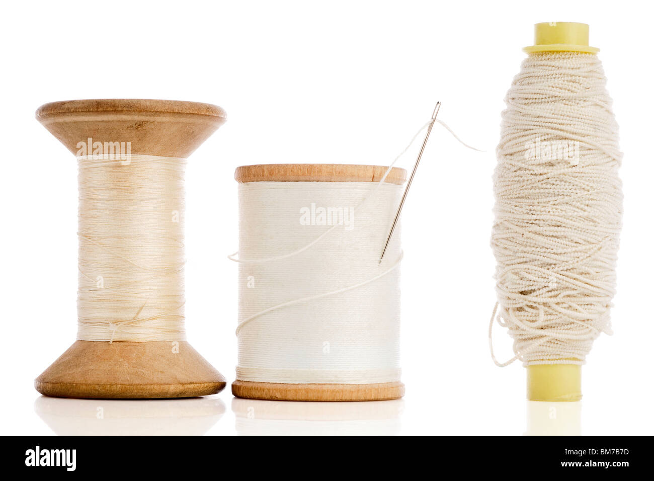 White spool of thread hi-res stock photography and images - Alamy