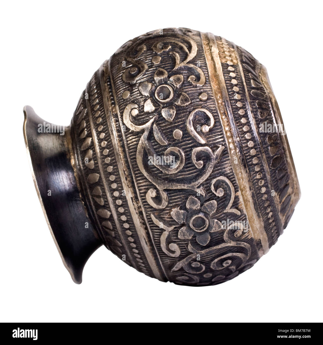 Shiny metal pot Cut Out Stock Images & Pictures - Alamy