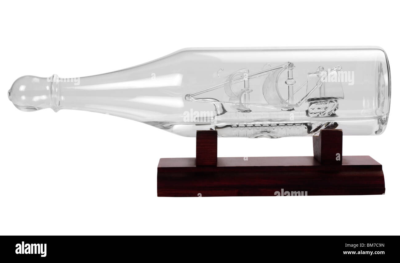 Ship out of the bottle Cut Out Stock Images & Pictures - Alamy