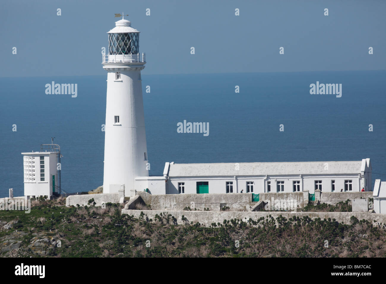 Lighthouse RSPB Reserve South Stack Anglesey Stock Photo - Alamy