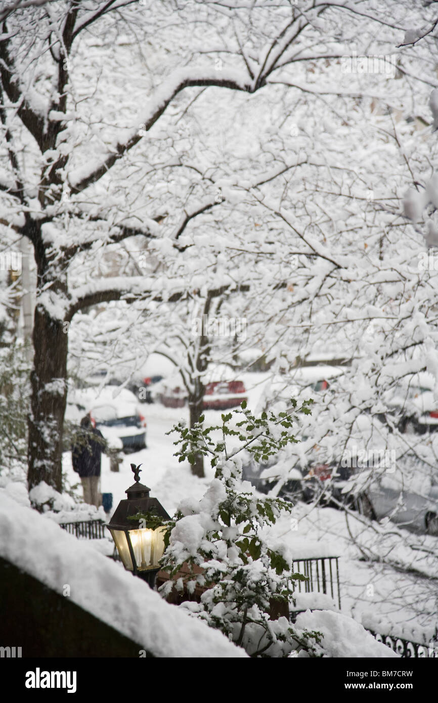 New york winter street view hi-res stock photography and images - Alamy