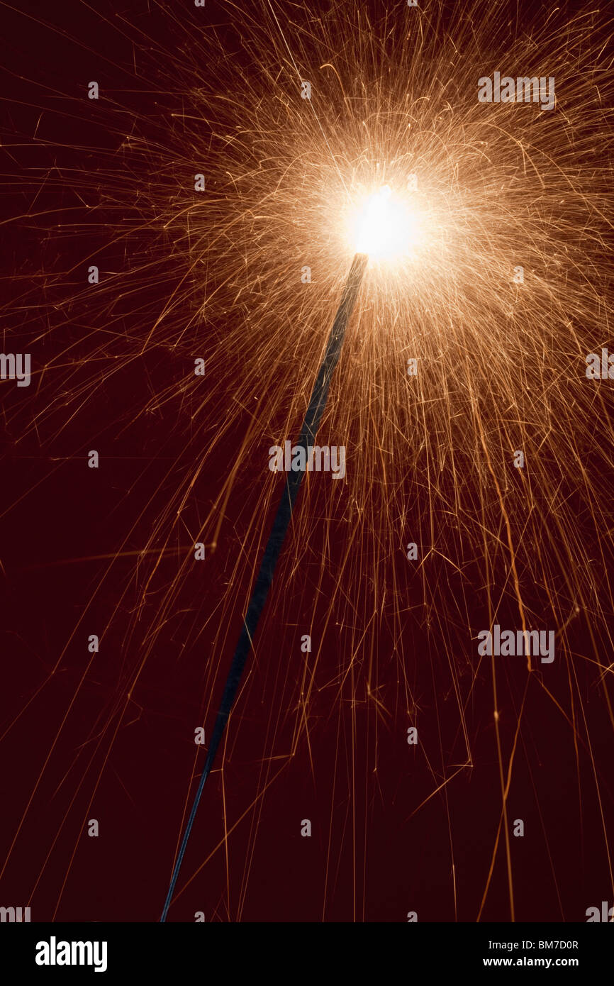 A lit sparkler Stock Photo - Alamy