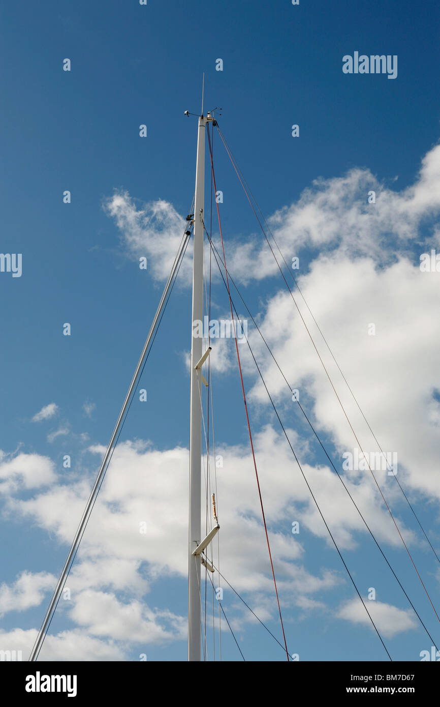 The mast of a sailboat Stock Photo - Alamy