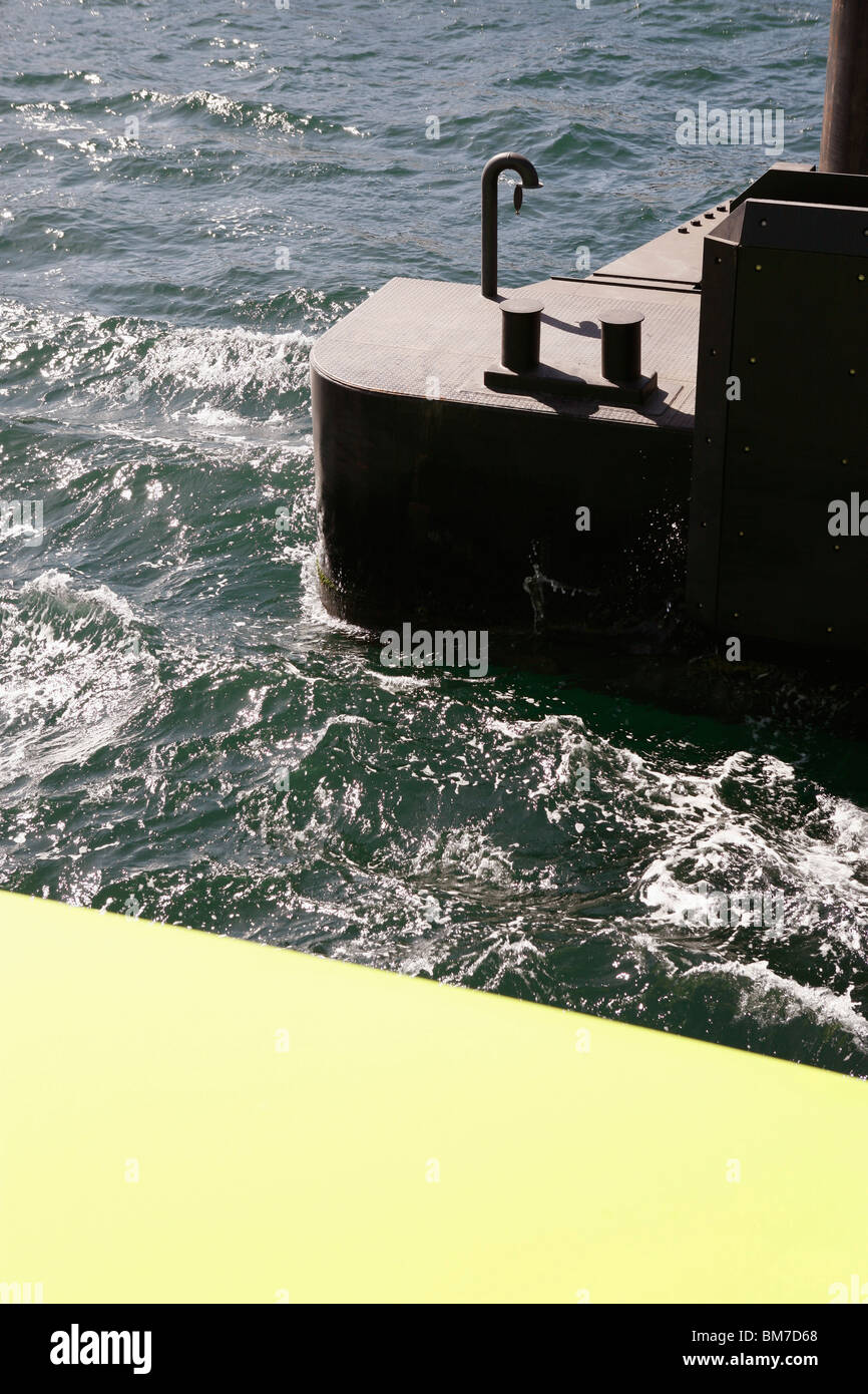 View from a ferry boat of a jetty Stock Photo - Alamy
