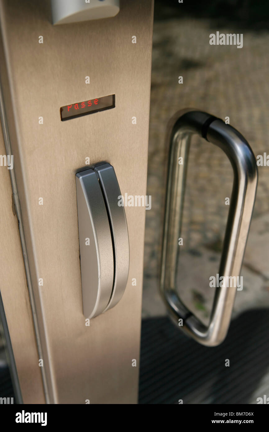 A door cardkey reader Stock Photo - Alamy