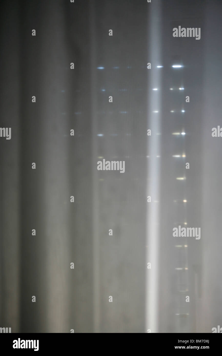 Detail of a curtain and shutter in front of a window Stock Photo - Alamy