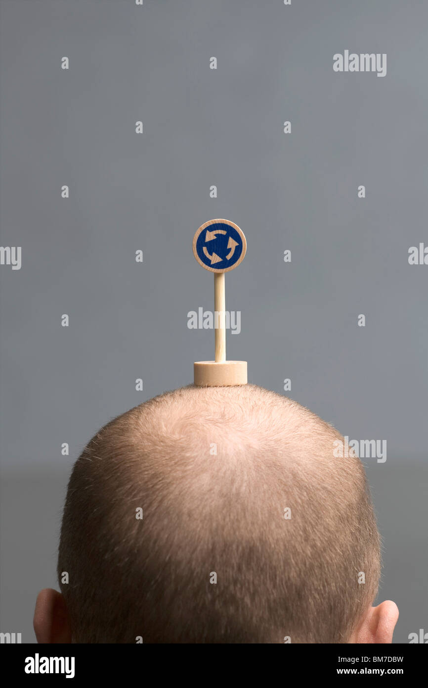 Roundabout road sign hi-res stock photography and images - Alamy