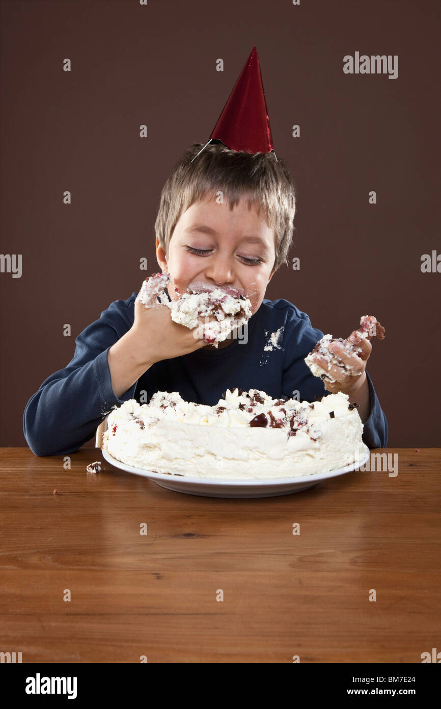 Kid Eating Cake