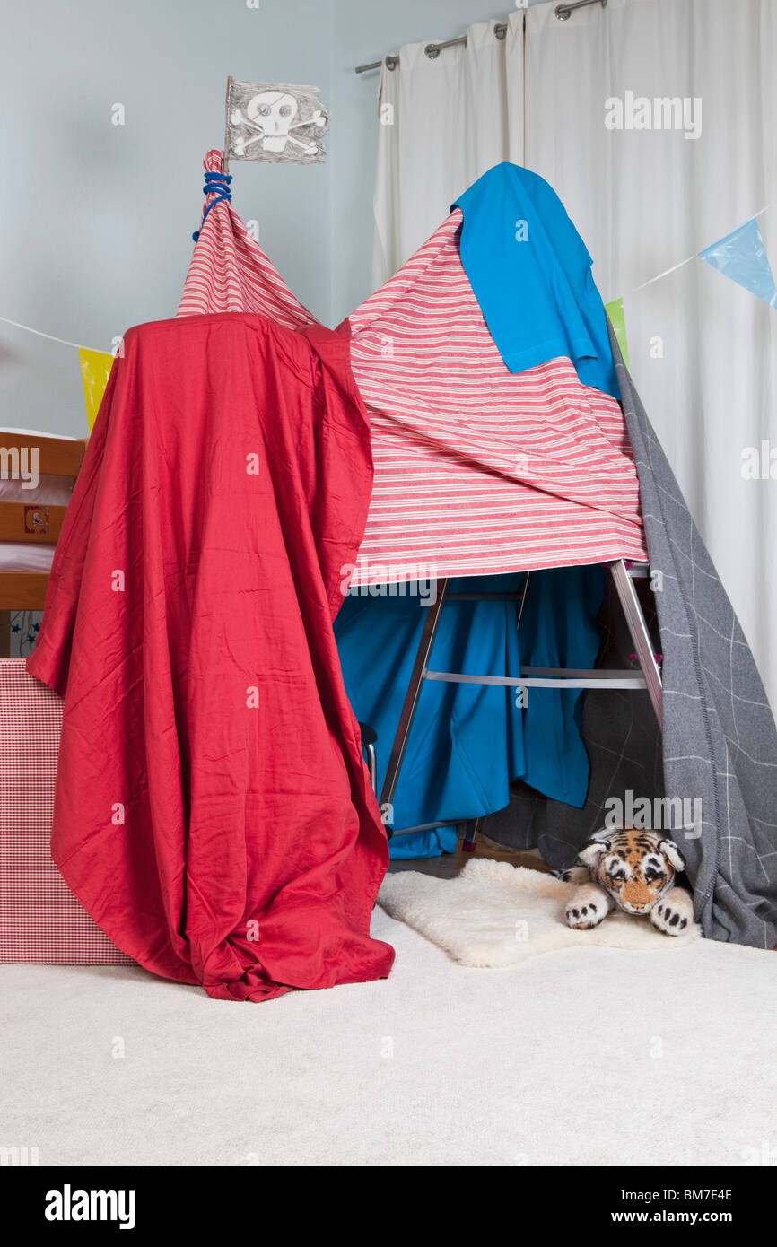 A homemade fort Stock Photo - Alamy