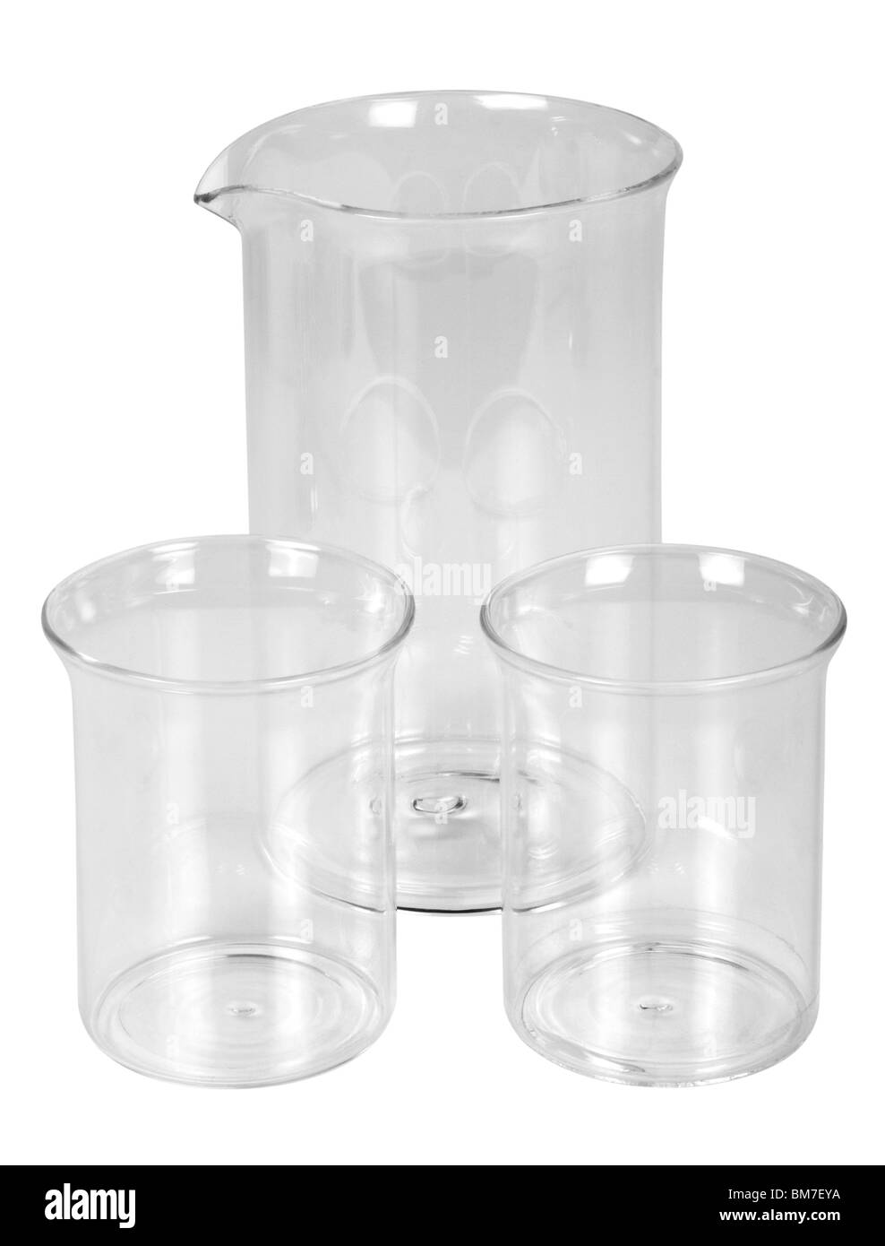 Close-up of an empty jug with glasses Stock Photo - Alamy