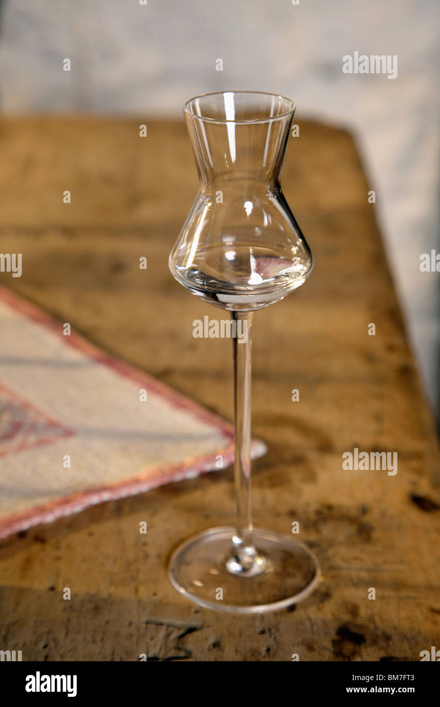 A glass of Schnapps, a fruit brandy Stock Photo - Alamy