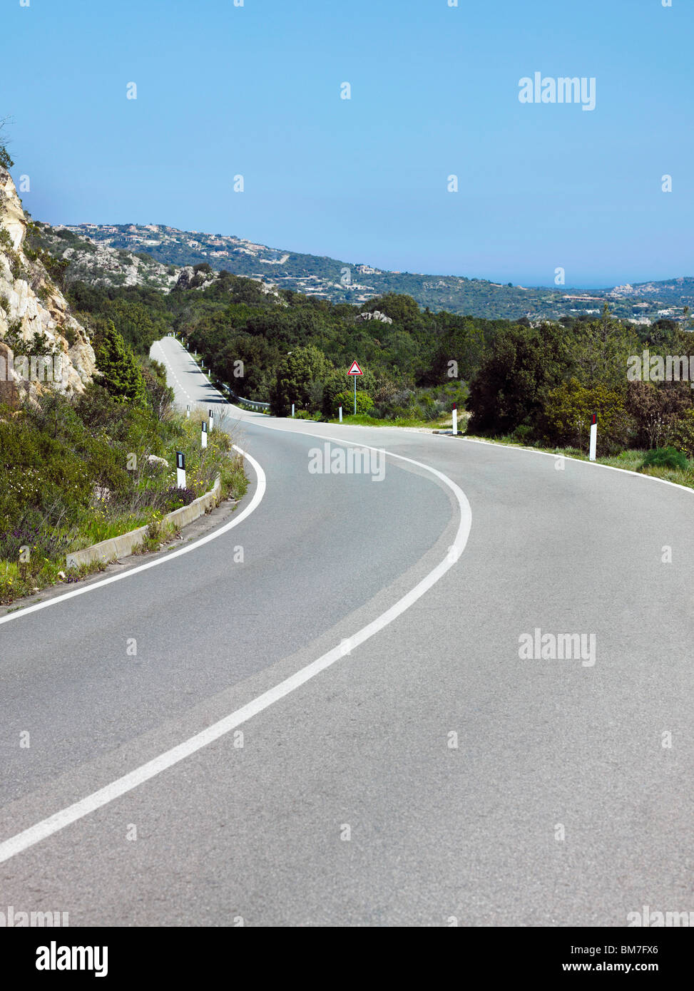 A two lane highway in a rural setting Stock Photo - Alamy