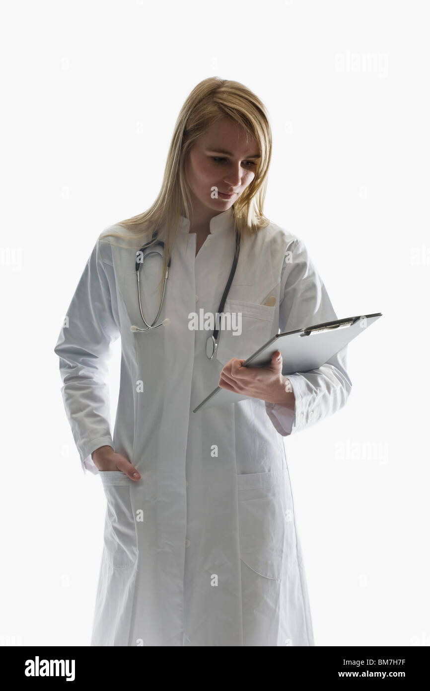 Doctor looking down hi-res stock photography and images - Alamy