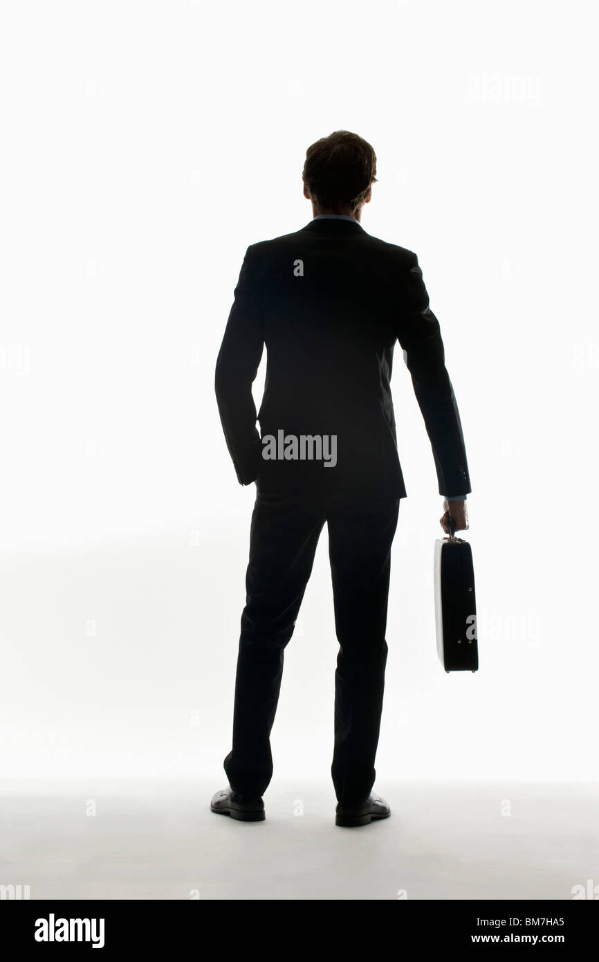 Portrait of a businessman, rear view Stock Photo - Alamy