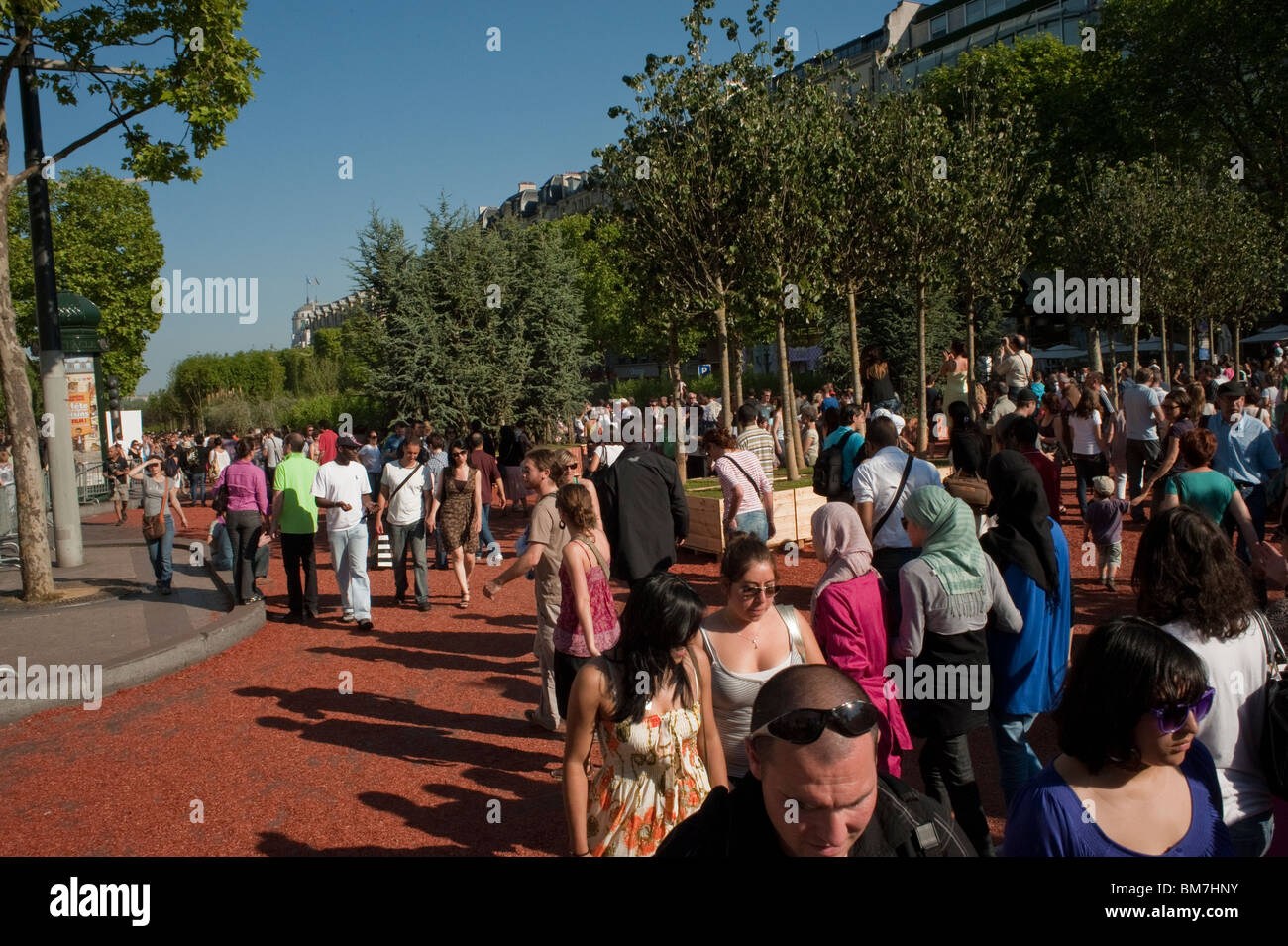 Paris, France, Champs-Ely-sees, French Farmers Giant Garden, City ...