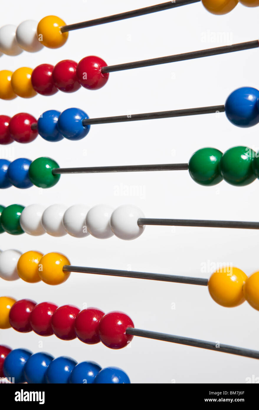 Detail of an abacus Stock Photo - Alamy
