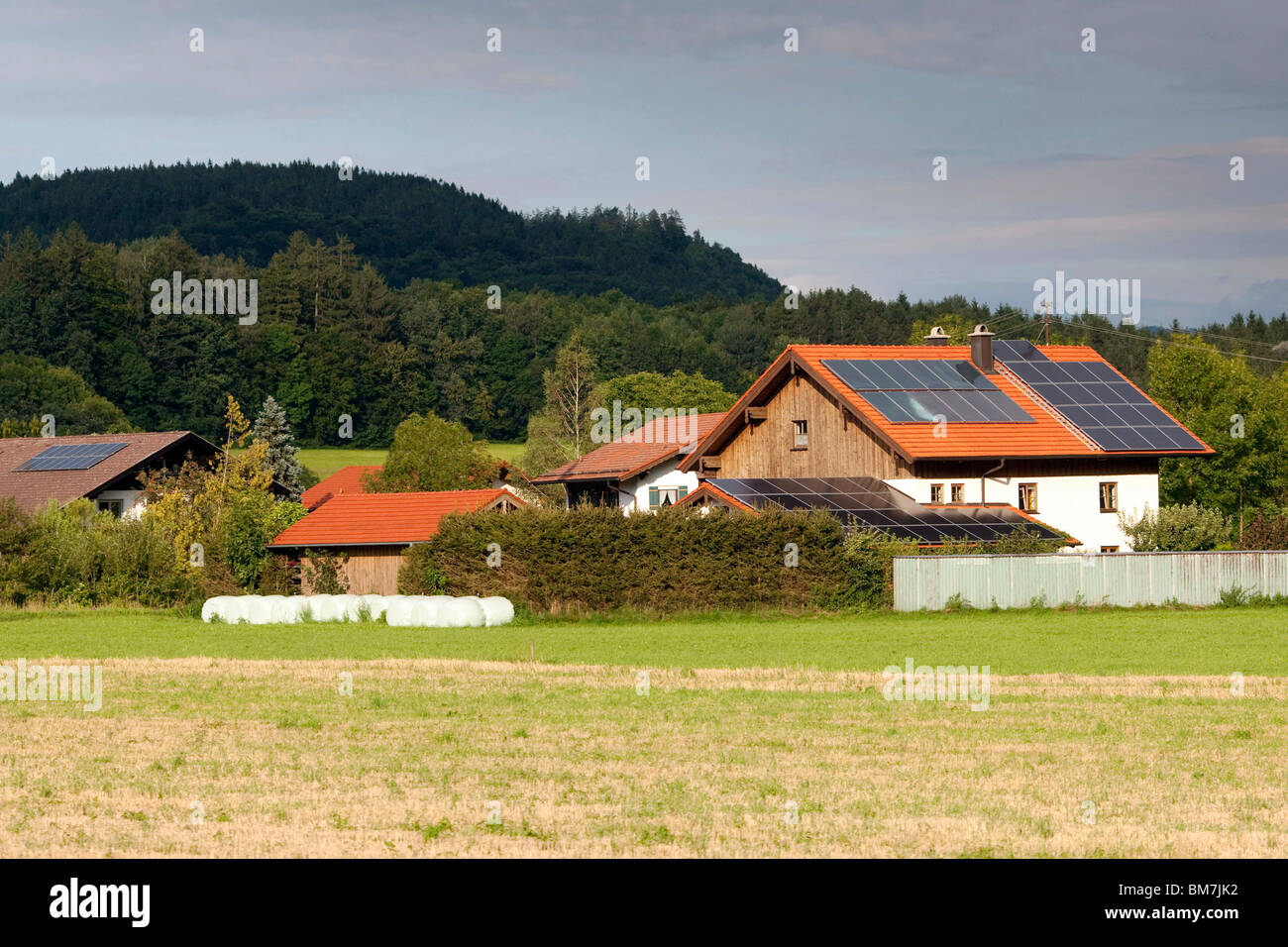 Germany: solar panels on a house Stock Photo - Alamy