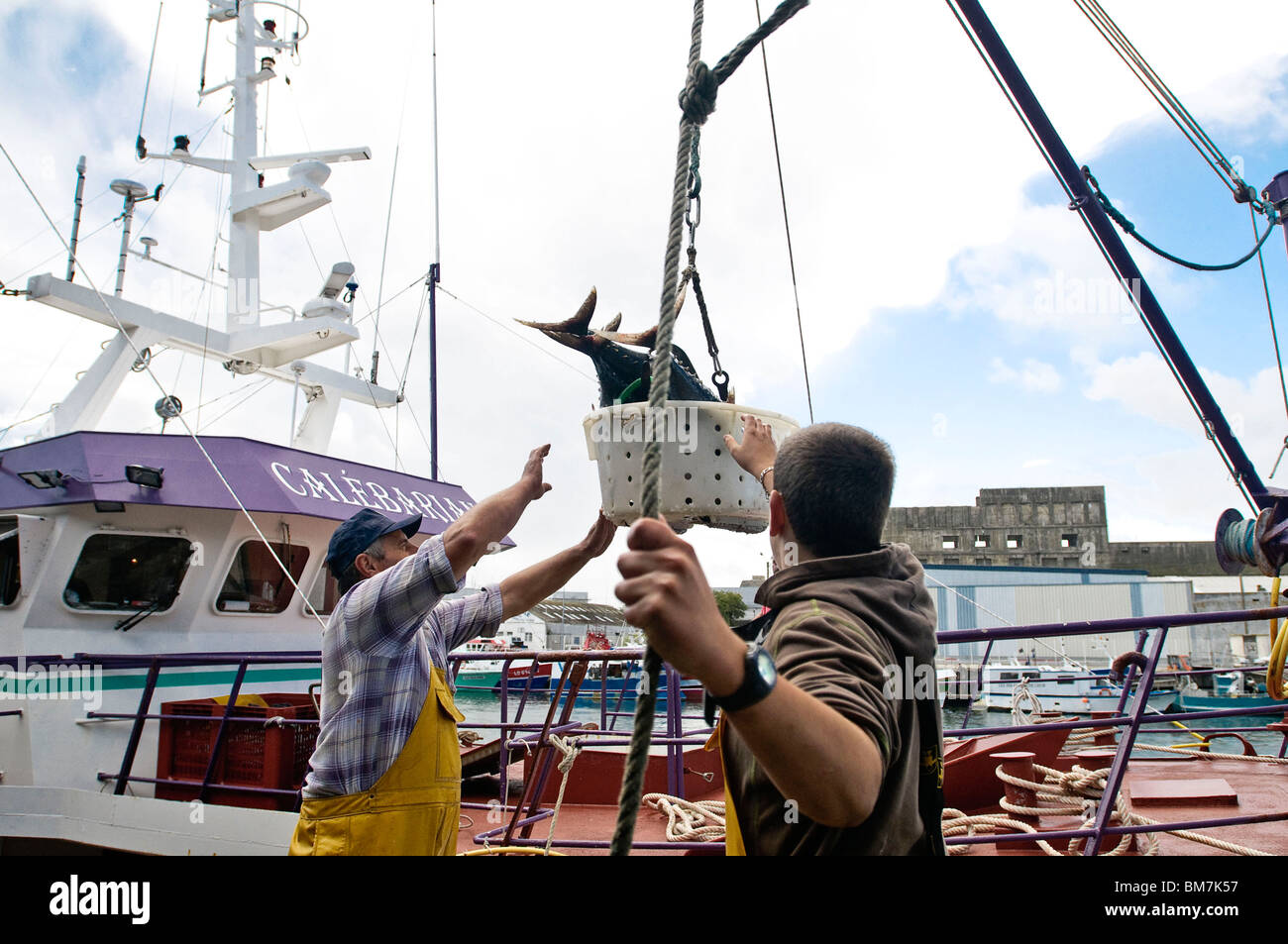 Lorient (56) Fishing port of Keroman Stock Photo - Alamy