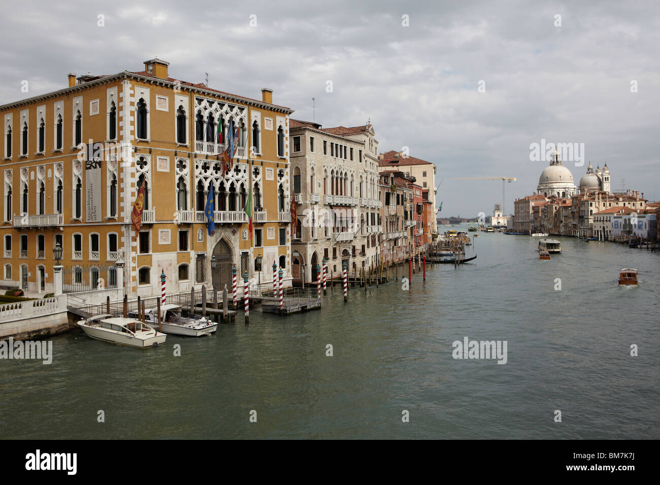 The Grand Canal from Ponte dell'Accademia, with Palazzo Cavalli ...