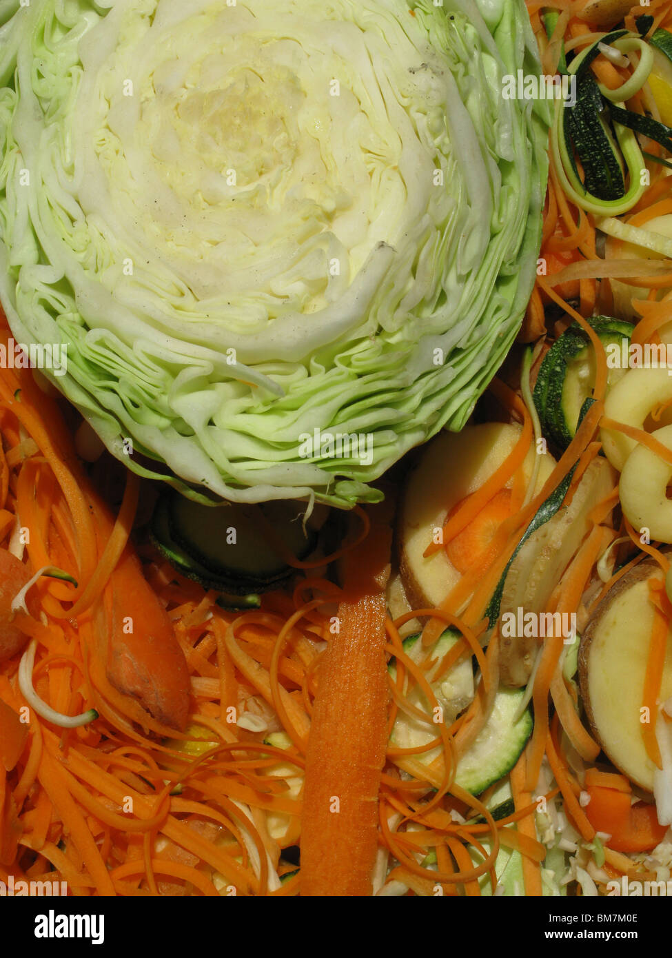 pile of cut vegetables peel in sun Stock Photo - Alamy