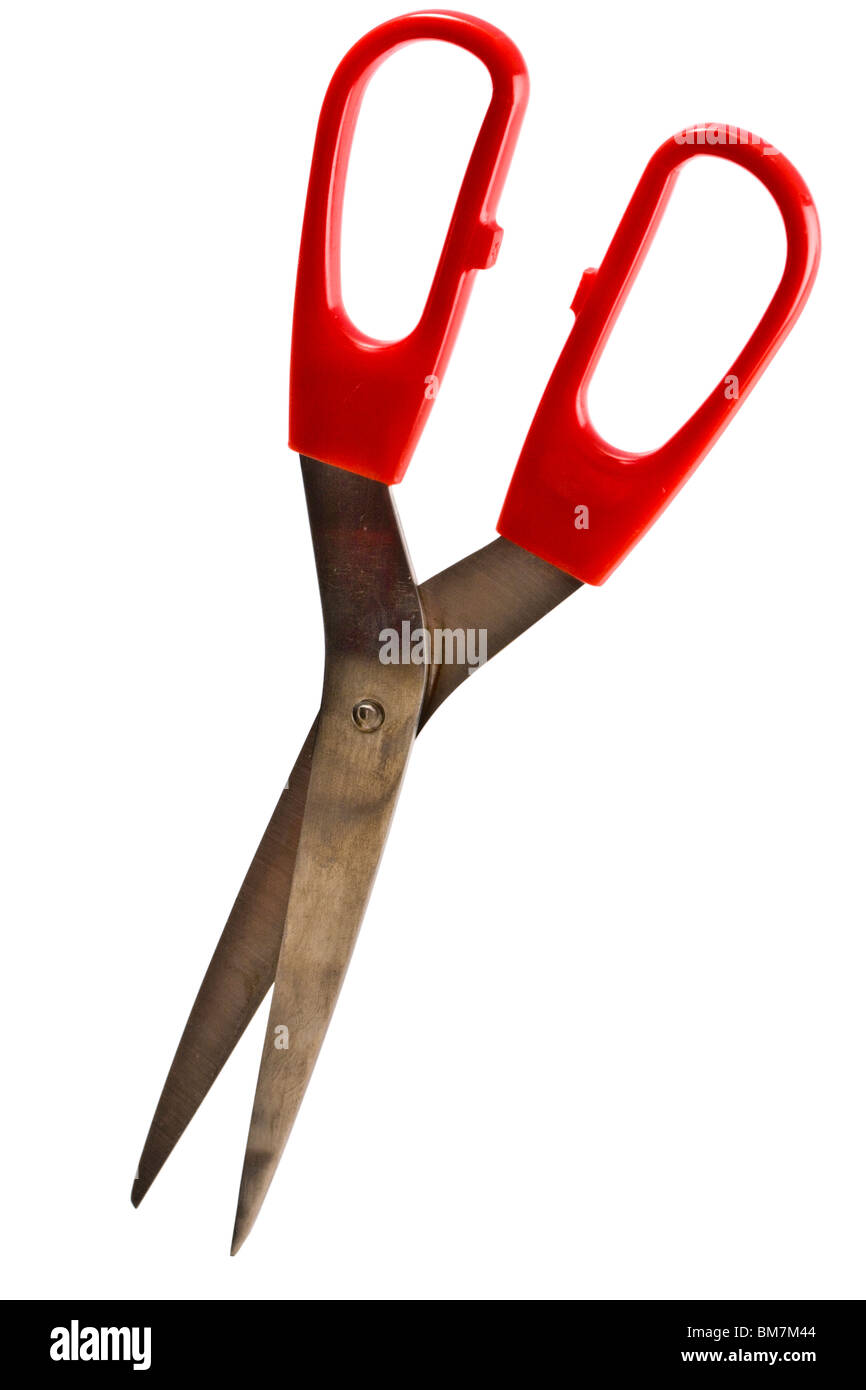 red scissors Isolated on white background Stock Photo - Alamy