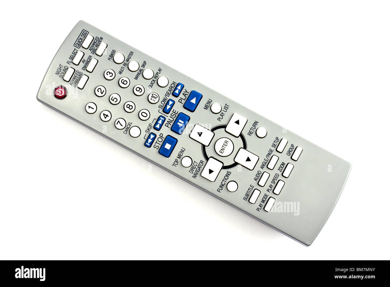 TV remote control isolated on white background Stock Photo - Alamy