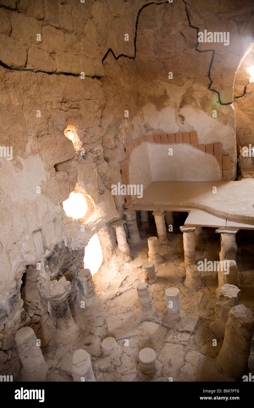 Calidarium Thermal Baths at Masada in Israel Stock Photo - Alamy