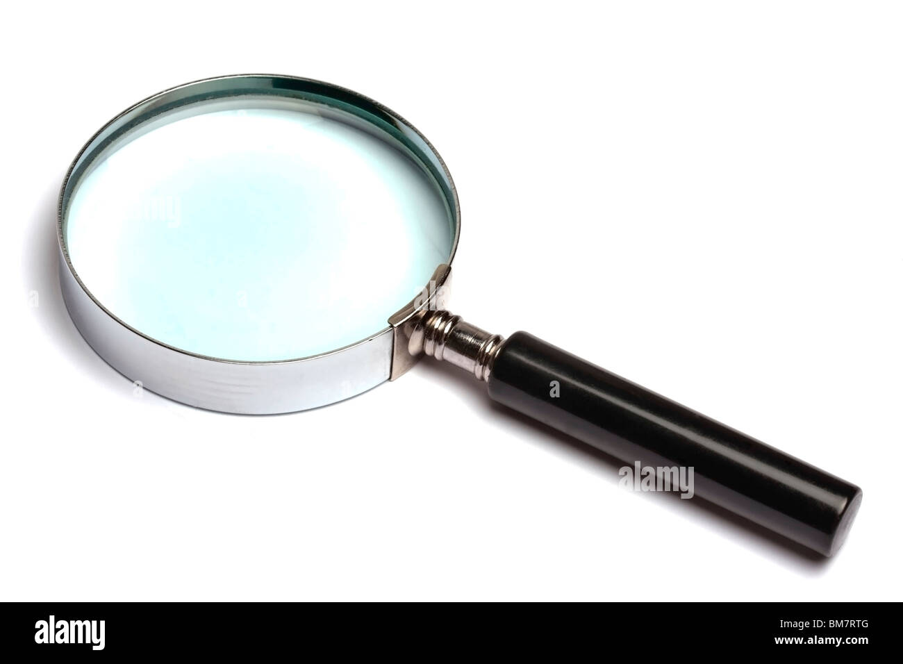 Magnifying glass isolated on white background Stock Photo - Alamy