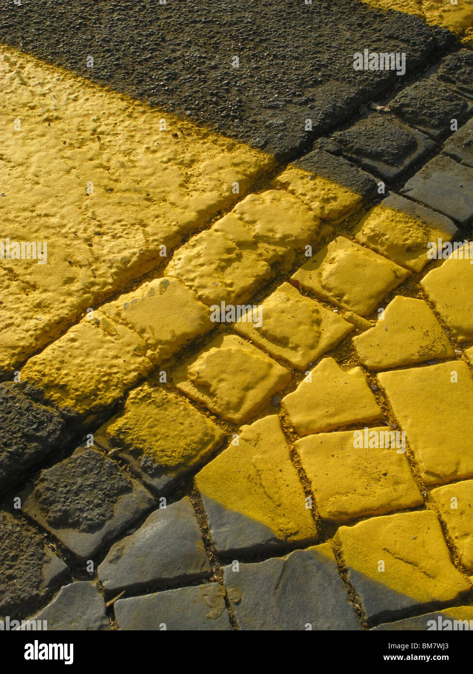 fresh paint on pedestrian crossing Stock Photo - Alamy