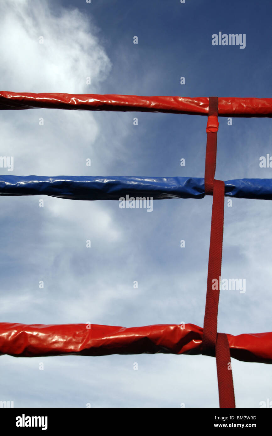 detail of boxing ring outdoors Stock Photo - Alamy