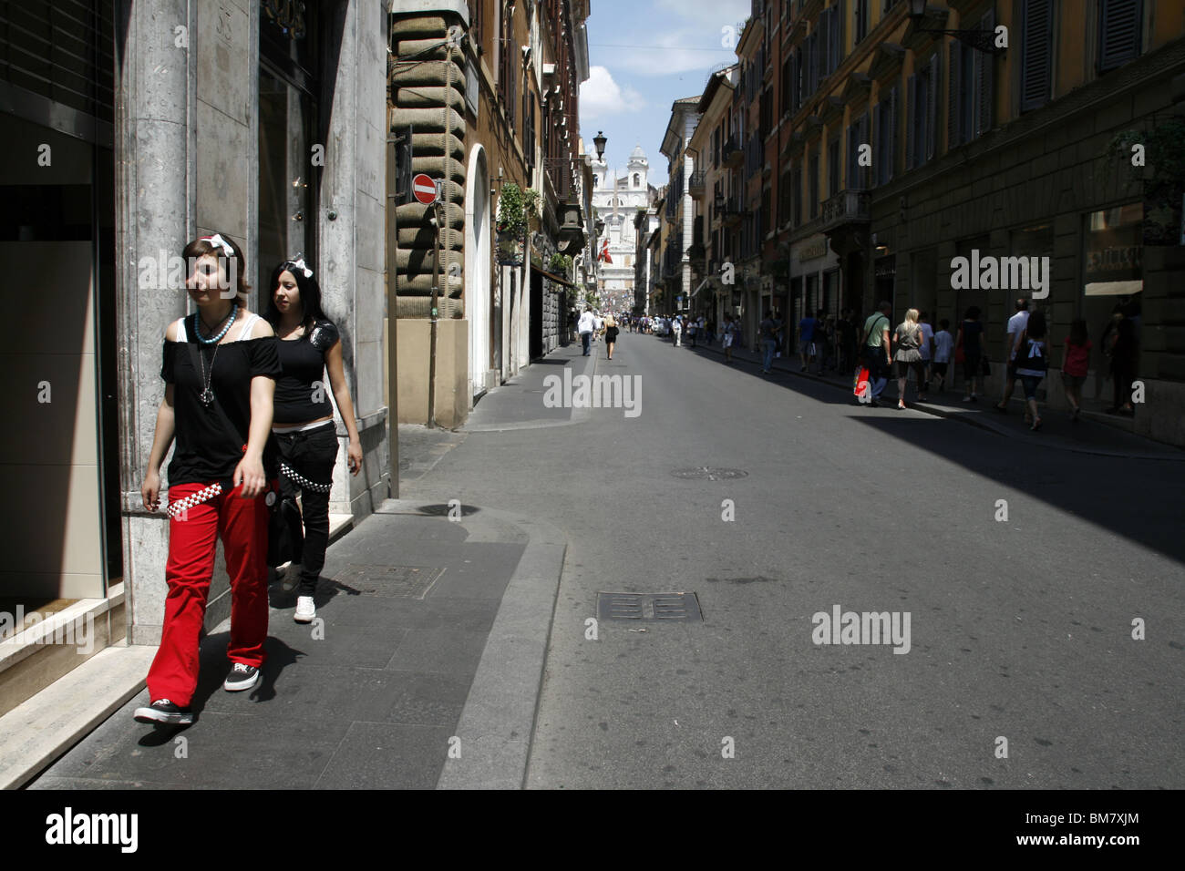 people walking on via condotti street in rome Stock Photo - Alamy