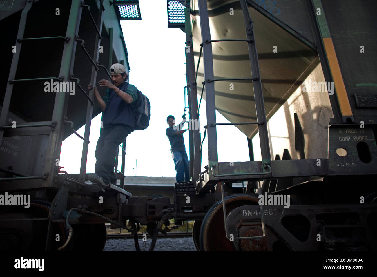 American immigrants train hi-res stock photography and images - Alamy